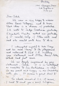 Letter from Helen Marston Beardsley to Caleb Foote - Digital Commonwealth
