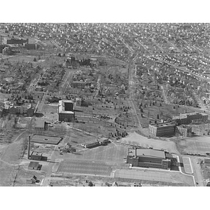 Providence College, campus buildings and area view, Providence, RI ...