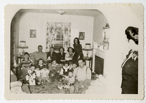 Family and friends at Mello house - Digital Commonwealth