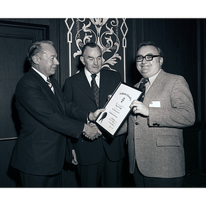 Professor Barry Karger and President Kenneth Ryder - Digital Commonwealth