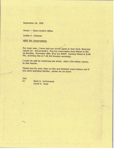 Memorandum from Judy Chilcote to Giora Breil - Digital Commonwealth