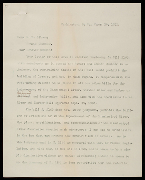 Thomas Lincoln Casey to Randall L. Gibson, March 30, 1892 - Digital ...