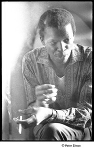 Chambers Brothers: George Chambers smoking a cigarette - Digital ...