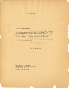 Letter from W. E. B. Du Bois to Progressive Citizens of America ...