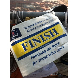 Marathon Bib: "Already training for 2014" - Digital Commonwealth