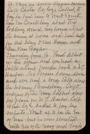 Thomas Lincoln Casey Notebook, June 1892-September 1892, 12, to Perry ...