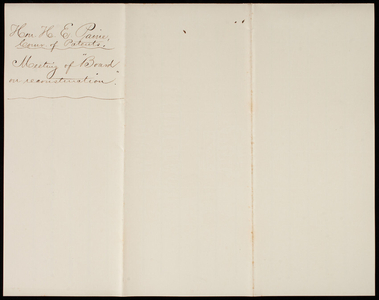 Hon. H. E. Paine to Thomas Lincoln Casey, March 22, 1879 - Digital Commonwealth
