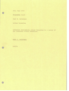 Memorandum from Mark H. McCormack to worldwide staff - Digital Commonwealth