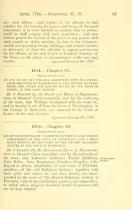 1794 Chap. 0027 An Act To Set Off William Goodspeed With His Estate ...