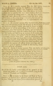 1806 Chap. 0070. An Act For The Better Preservation Of The Growth Of ...