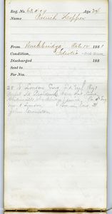 Tewksbury Almshouse Intake Record: Hopper, Patrick - Digital Commonwealth