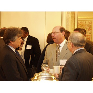 Ira Weiss, Abbot Gilman, and Robert Altschuler, from left to right, at ...