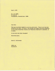Letter from Mark H. McCormack to Doc Giffin - Digital Commonwealth
