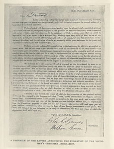 Letter announcing Young Men's Christian Association (1844) - Digital ...