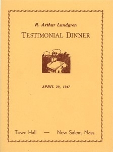 Program for a testimonial dinner - Digital Commonwealth