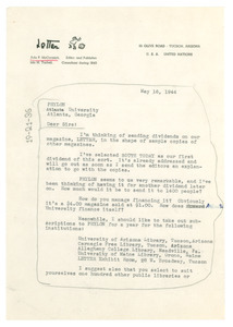 Letter from Letter to Phylon - Digital Commonwealth