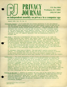 Privacy Journal - Digital Commonwealth