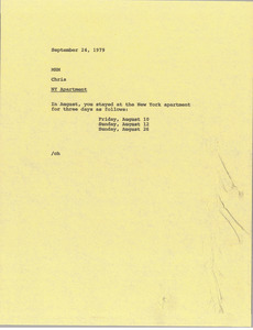 Memorandum from Chris Hatala to Mark H. McCormack - Digital Commonwealth