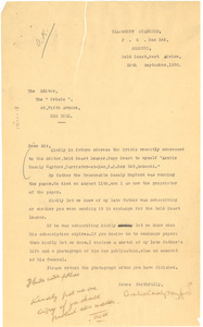 Letter from Archie Casely Hayford to the Crisis - Digital Commonwealth