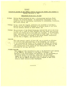 Resolution adopted by the General Council of Local 600 United Auto ...