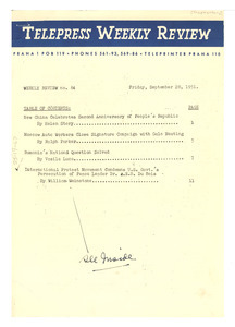 Telepress Weekly Review, number 84 - Digital Commonwealth