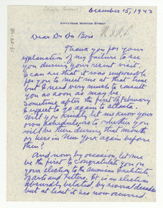 Letter from Ridgely Torrence to W. E. B. Du Bois - Digital Commonwealth