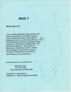 Mad? write about it! - Digital Commonwealth
