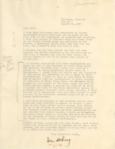 Letter from Thomas Dabney to Abram Harris - Digital Commonwealth
