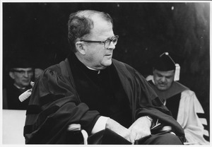 Msgr. David J. Power at graduation - Digital Commonwealth