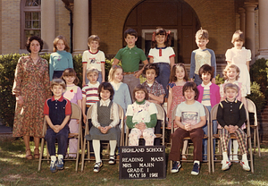 1981 Grade 1 Mrs. Mahn (front) - Digital Commonwealth