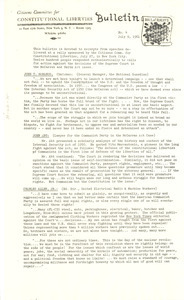 Citizens Committee for Constitutional Liberties bulletin, number 4 ...