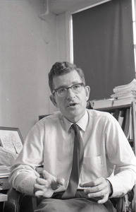 Noam Chomsky in his office at MIT - Digital Commonwealth