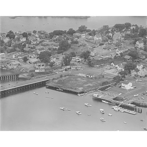 Marine Basin and foot of bridge, Beverly, MA - Digital Commonwealth