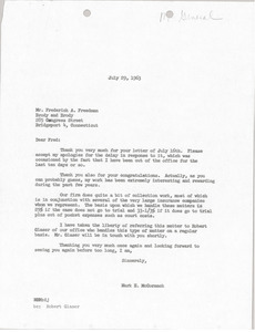 Letter from Mark H. McCormack to Frederick A. Freedman - Digital ...