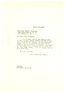 Letter from W. E. B. Du Bois to May Howard Jackson - Digital Commonwealth