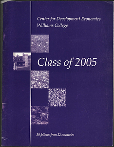 Center for Development Economics Yearbook - Digital Commonwealth