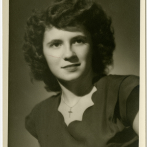 Chicopee High School Class of 1949 - Senior Portrait of Jeanne Landry - Digital Commonwealth
