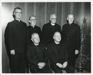 Six Boston College presidents: William L. Keleher, James H. Dolan ...