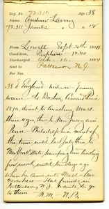Tewksbury Almshouse Intake Record: Lavery, Andrew - Digital Commonwealth
