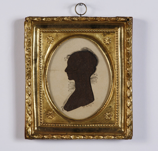 Silhouette portrait of Sybil Moseley Bingham - Digital Commonwealth