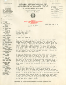 Letter from Daisy Lampkin to W. E. B. Du Bois - Digital Commonwealth