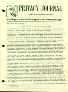 Privacy Journal - Digital Commonwealth