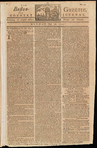 The Boston-Gazette, and Country Journal, 16 July 1770 - Digital ...