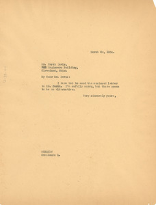 Letter from W. E. B. Du Bois to Harry E. Davis - Digital Commonwealth