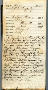 Tewksbury Almshouse Intake Record: Haggerty, Ellen - Digital Commonwealth