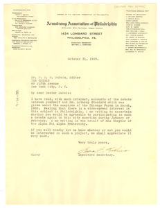 Letter from Alpha Phi Alpha, Rho Chapter to W. E. B. Du Bois - Digital ...