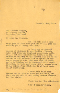 Letter from W. E. B. Du Bois to Frances Hoggan - Digital Commonwealth