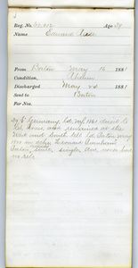 Tewksbury Almshouse Intake Record: Reese, Edward - Digital Commonwealth