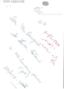 Memorandum Judy Chilcote to Mark H. McCormack - Digital Commonwealth