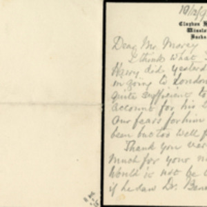 Letter from Florence Nightingale to Mr. Morey - Digital Commonwealth